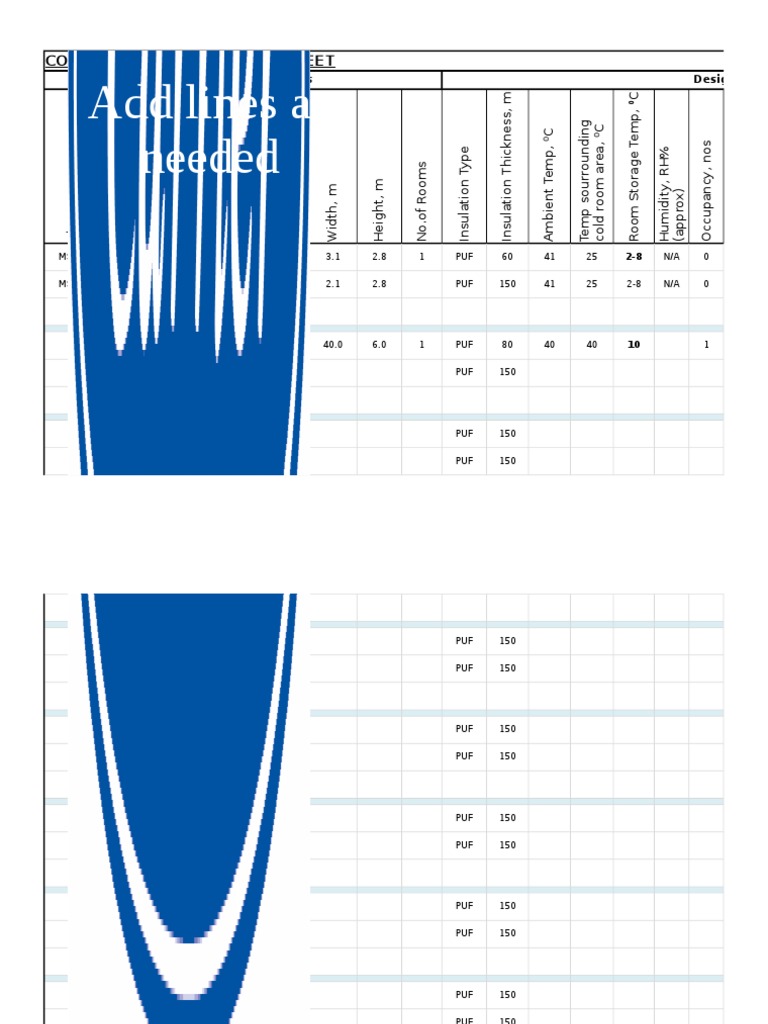 Cold Storage Sheet | PDF | Refrigeration | Building