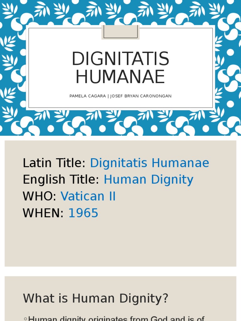 Dignitatis Humanae: Pamela Cagara - Josef Bryan Caronongan | PDF ...