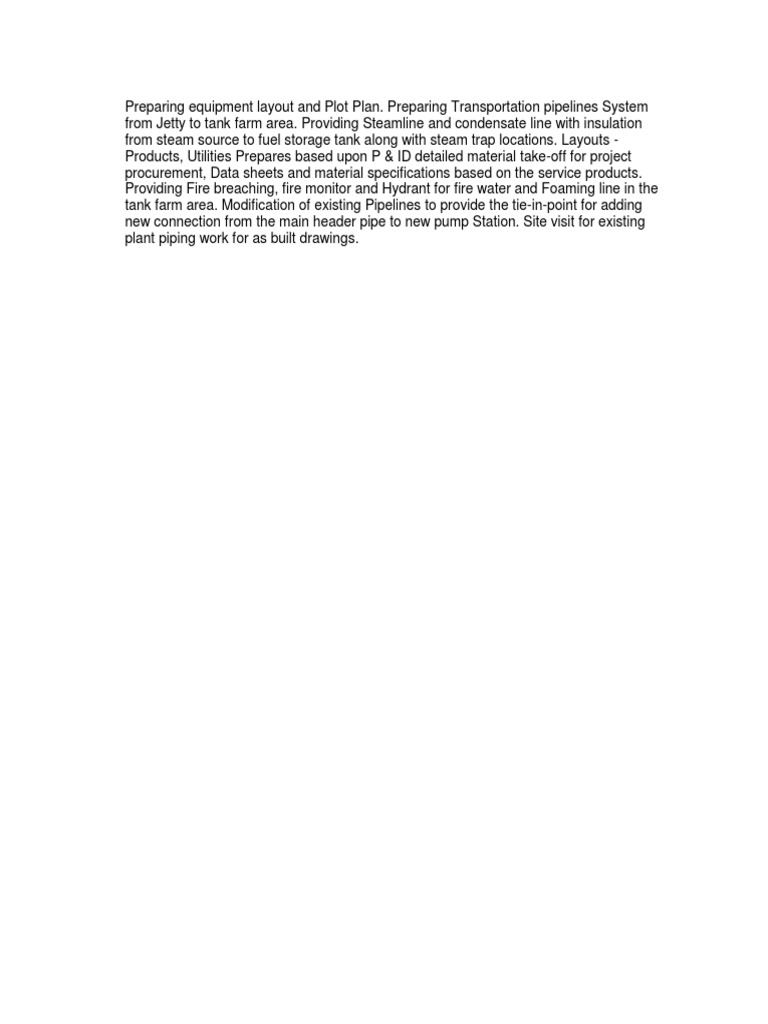 Equipment Layout and Pipeline Planning | PDF