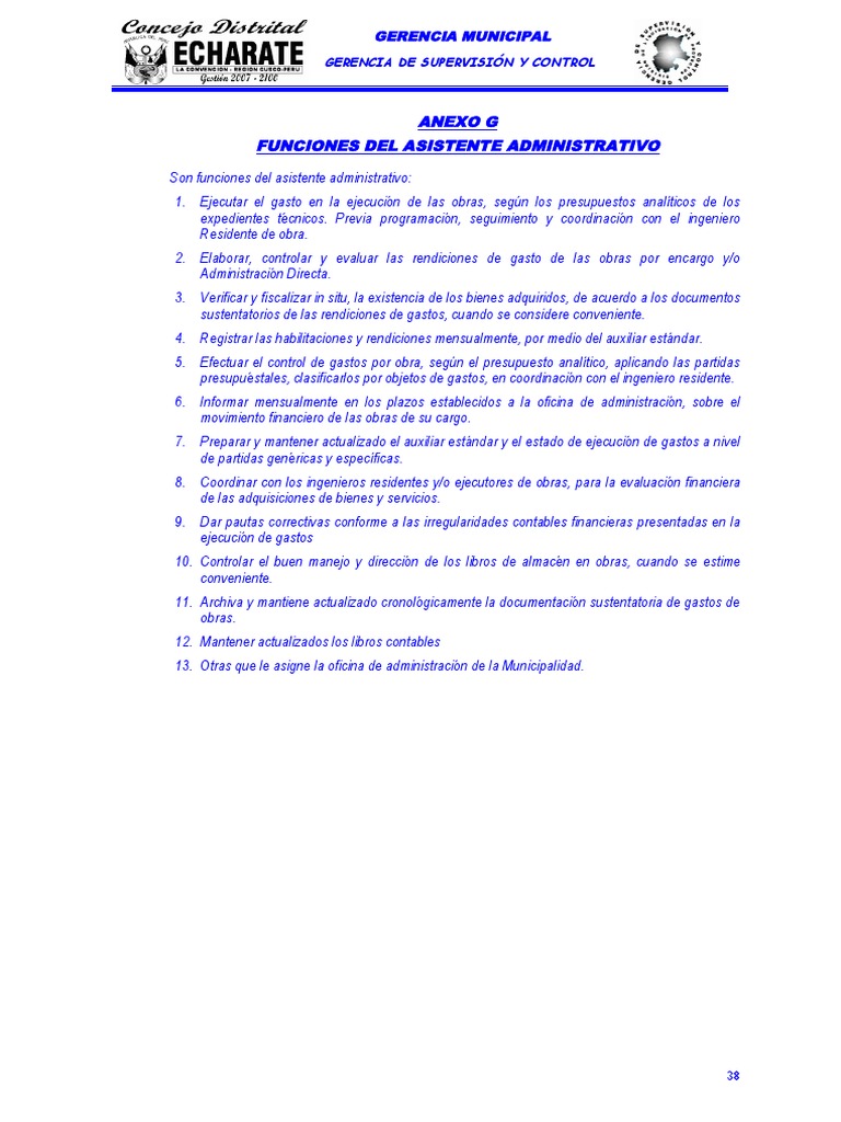 Funciones Del Asistente Administrativo | PDF | Negocios