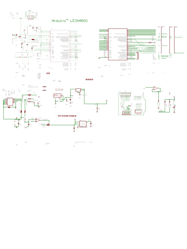 Arduino Leonardo Schematic 3b | PDF | Chess