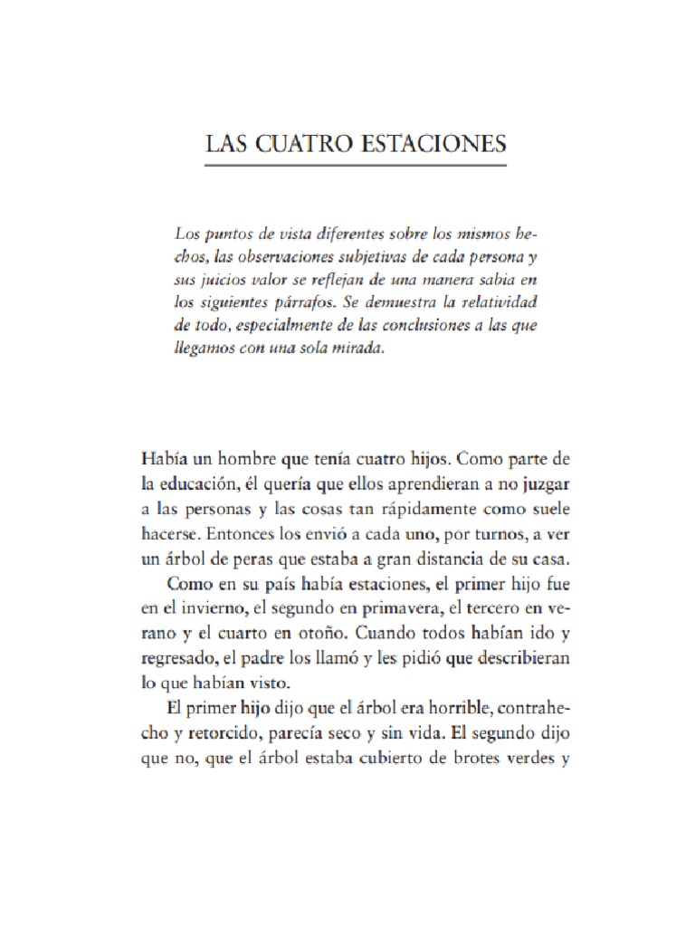Las Cuatro Estaciones | PDF