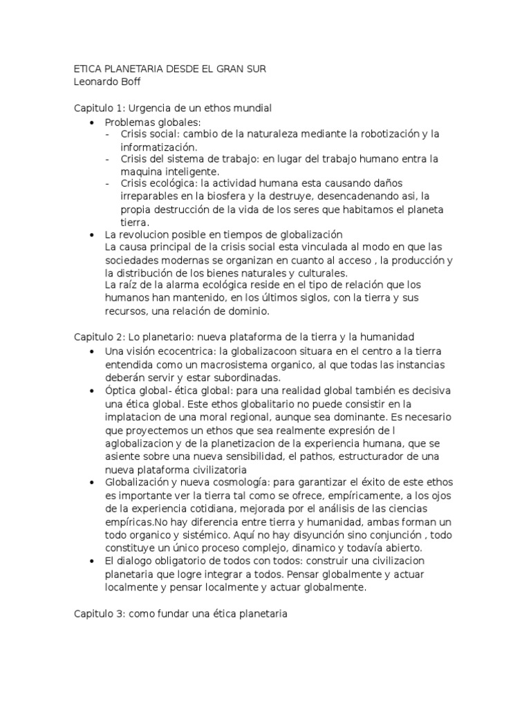Etica Planetaria Desde El Gran Sur | PDF | Moralidad | Pobreza