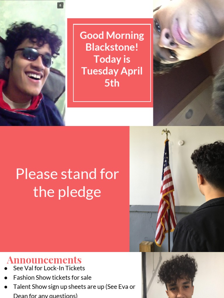 Tuesday Morning Meeting 4-5 | PDF