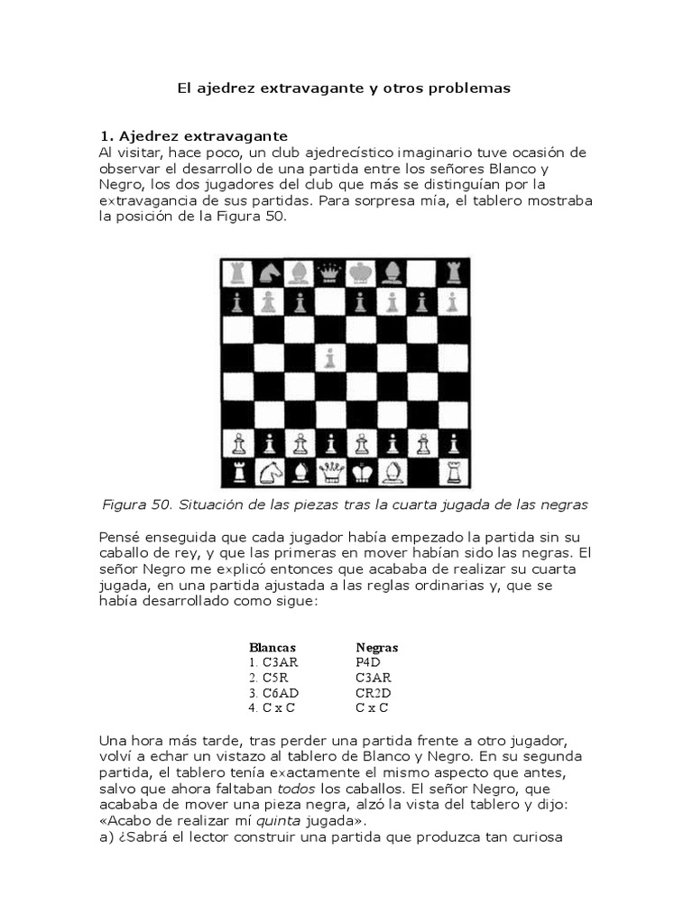 El Ajedrez Extravagante y Otros Problemas | Ajedrez | Fracción ...