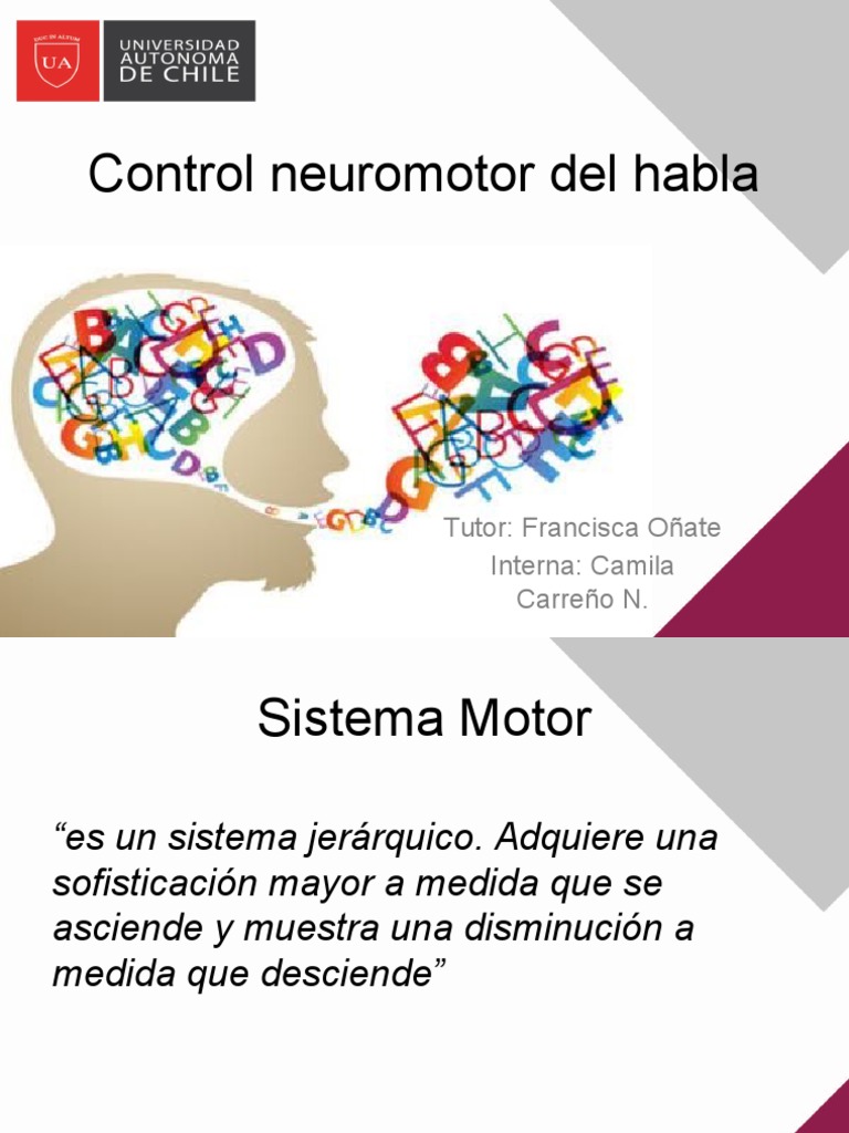 Control Neuromotor Del Habla
