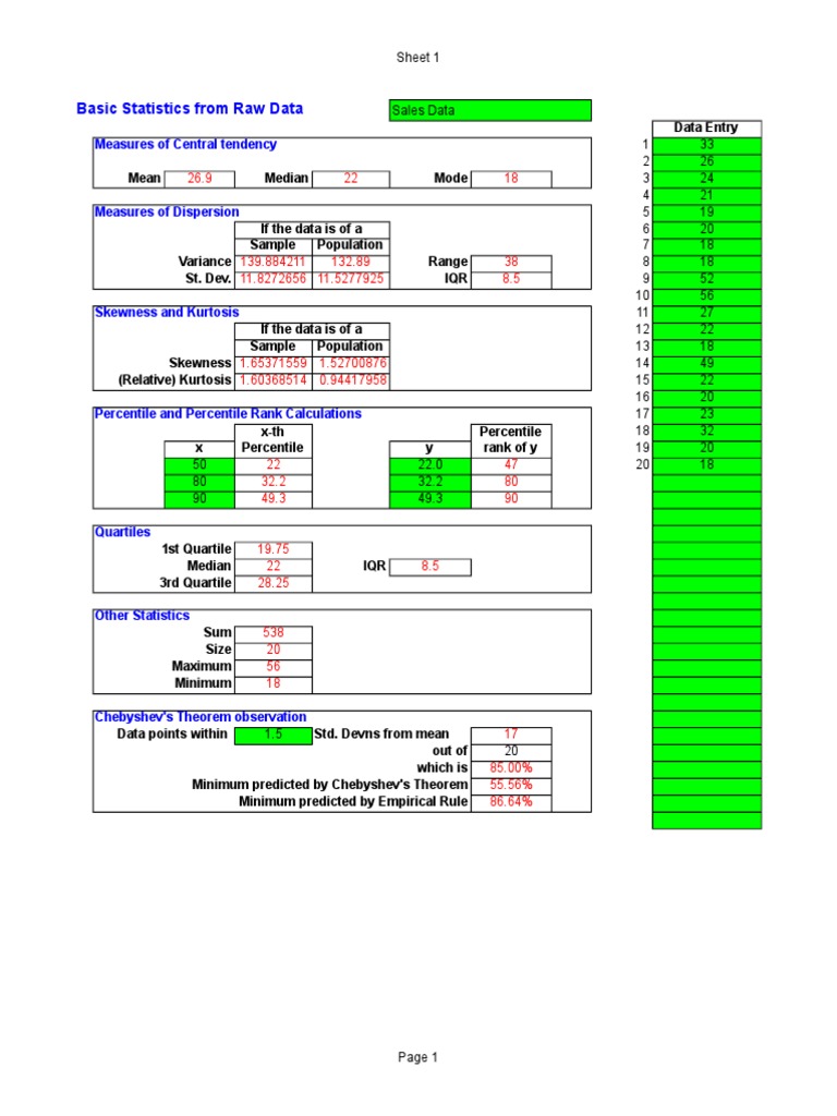 Basic Statistics | PDF