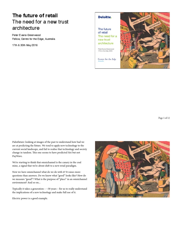 Future of Retail: Trust and Omnichannel | PDF | Retail | Brand