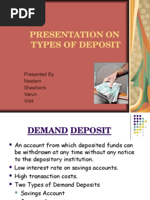 Types Of Time Deposits