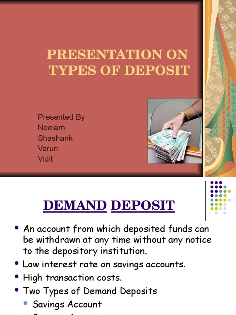 Overview of Bank Deposit Types | PDF | Deposit Account | Interest Rates