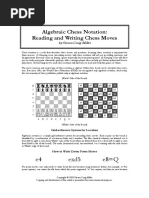 Chess Notation Sheet | PDF | Game Rules | Competitive Games