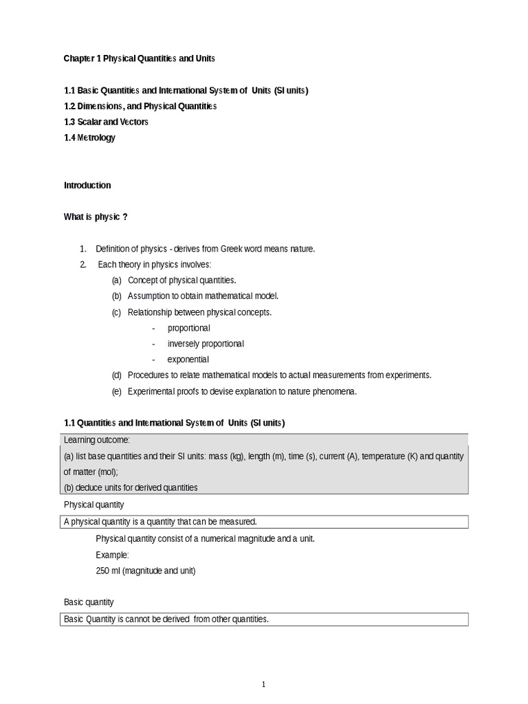 Physics Units & Measurements Guide | PDF | Observational Error | Euclidean Vector