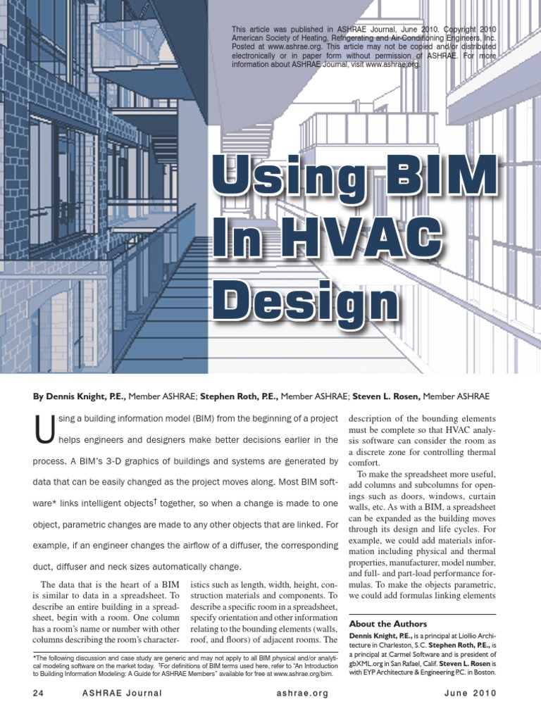 Using BIM in HVAC Design | PDF | Building Information Modeling | Hvac