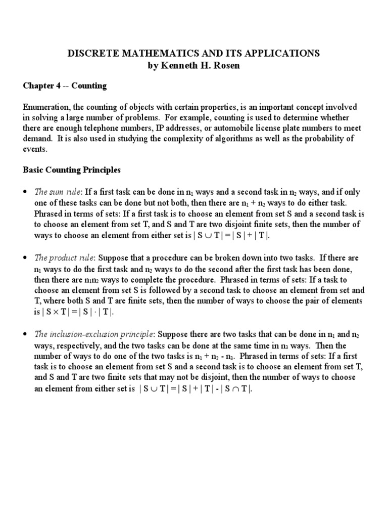 Discrete Mathematics and Its Applications by Kenneth H. Rosen | PDF ...