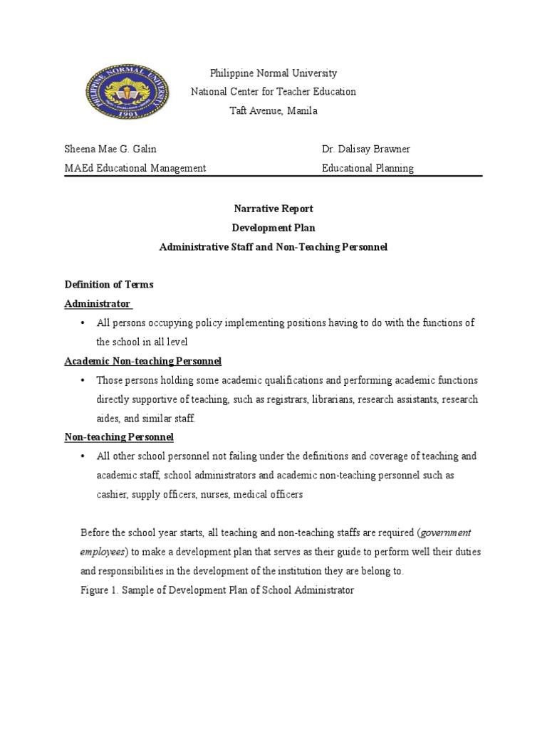 Narrative Development Plan Guidelines | PDF | Further Education | Teachers