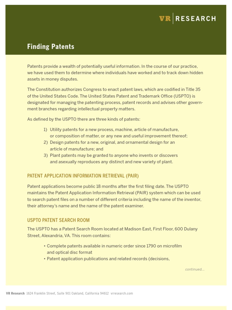 Understanding Patent Reading Basics | PDF | Patent Application | Patent