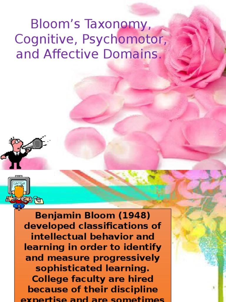 Bloom's Taxonomy, Cognitive, Psychomotor, and Affective Domains | PDF ...