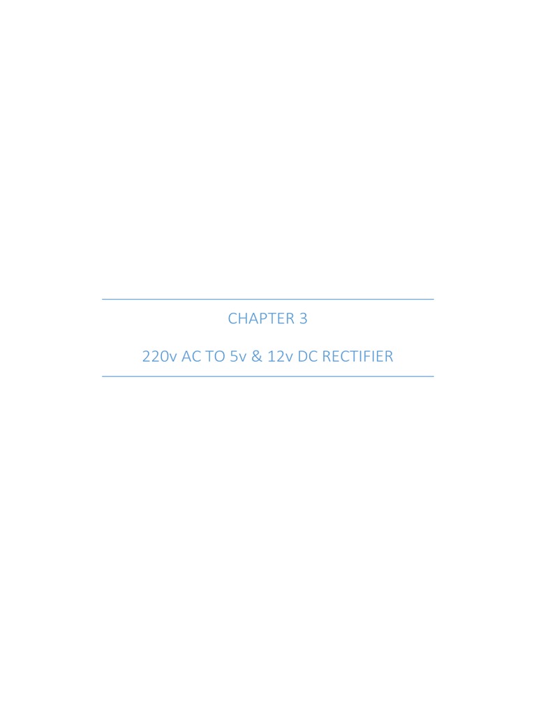 220v Ac To 12vdc Rectifier Circuit | PDF | Rectifier | Transformer