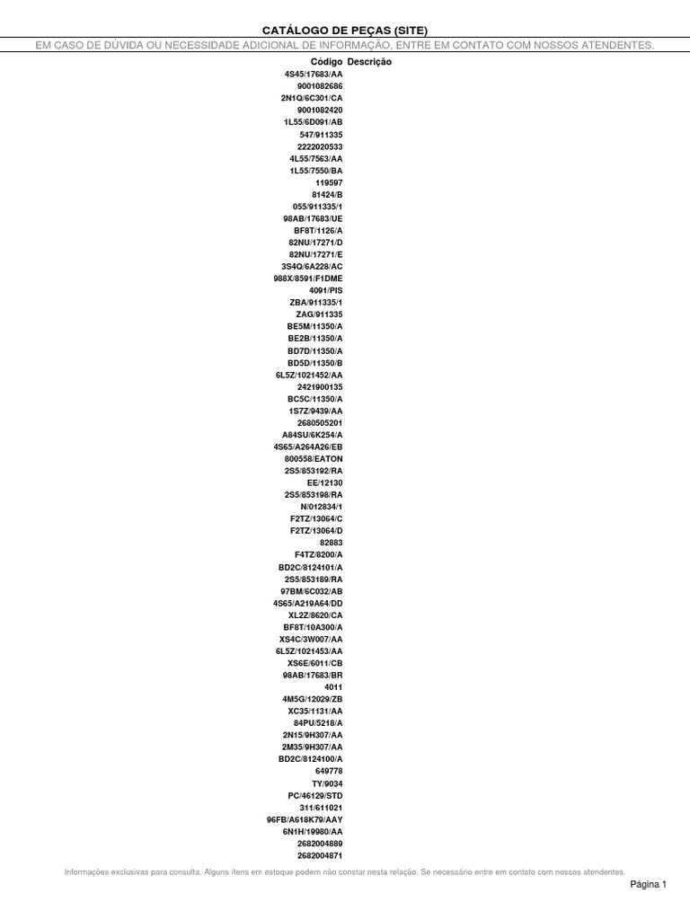 Catalogo Agromotor 30122015 Alfabetica | PDF | Tecnologia e Engenharia
