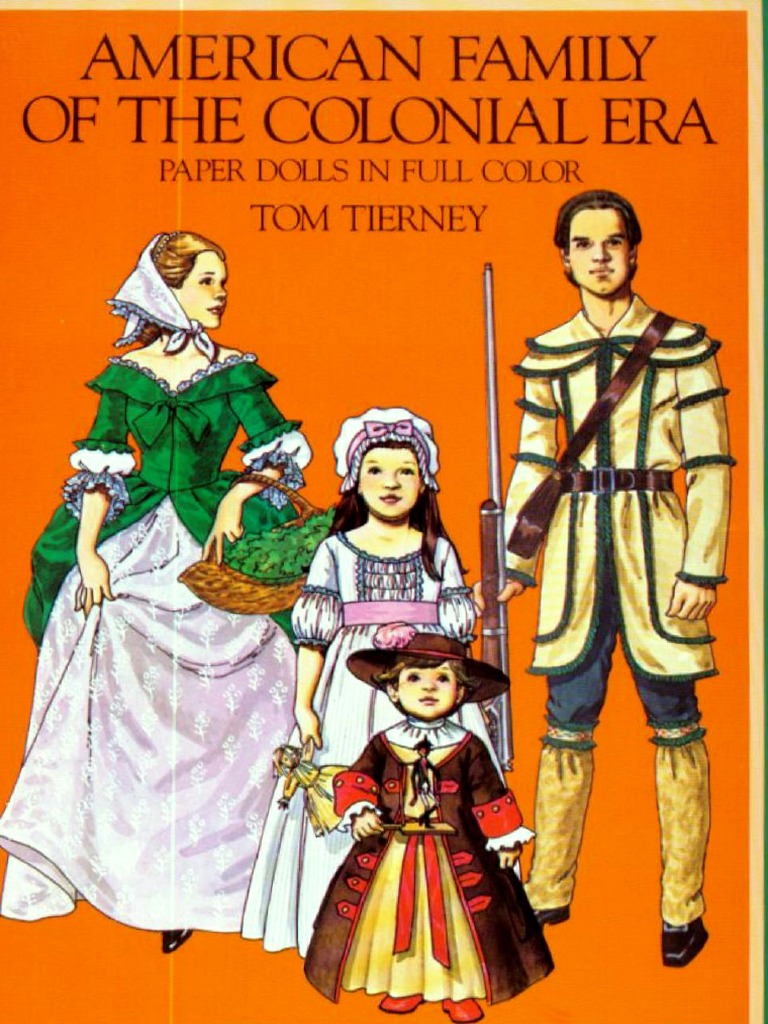 American Family of The Colonial Era Paper Dolls | PDF