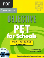 PET Answer Sheet | PDF
