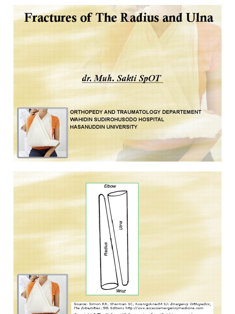 Fraktur Radius Ulna | PDF | Elbow | Traumatology