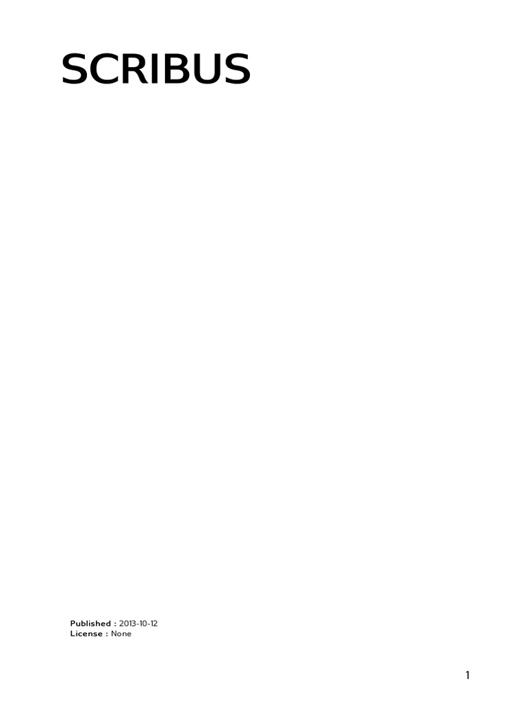 Scribus | PDF | Page Layout | File Format