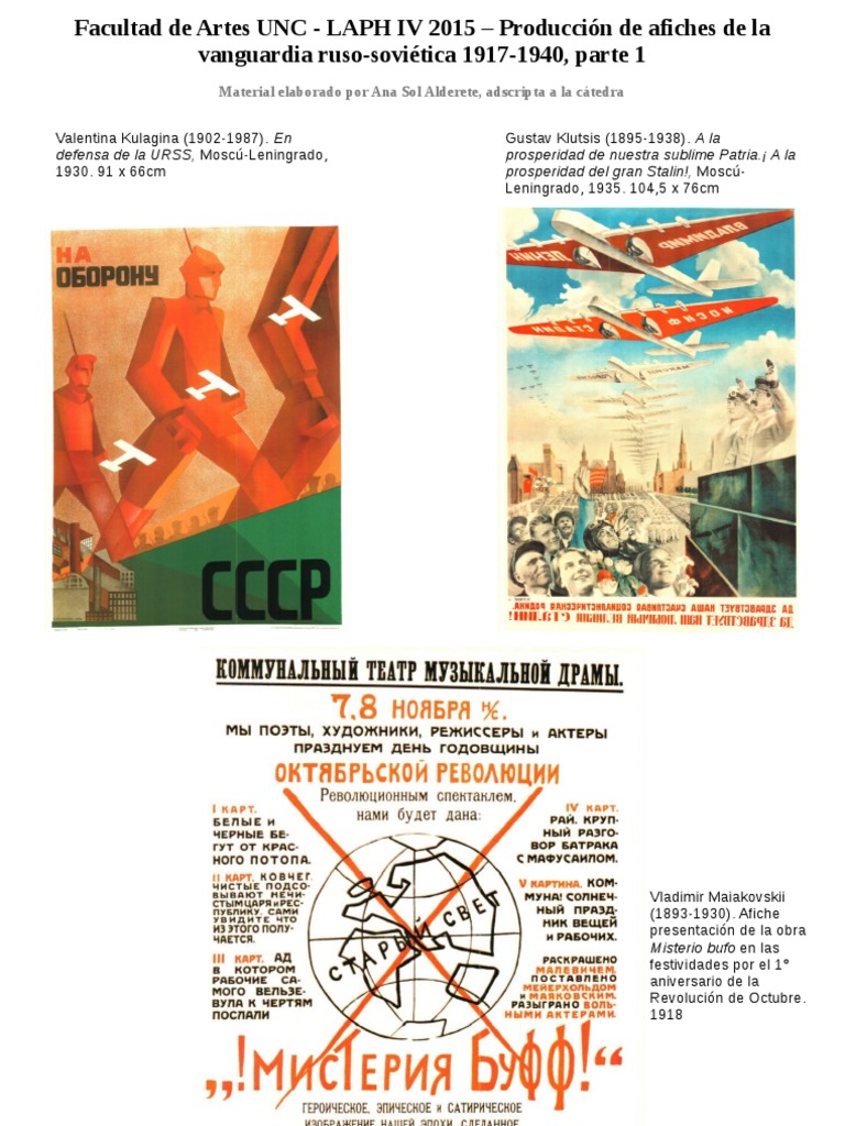 Afiches Constructivismo Ruso | PDF | Unión Soviética | Política mundial