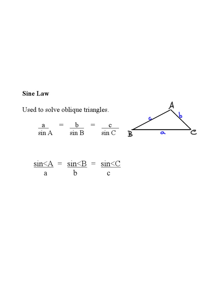 March 18 Sine Law | PDF