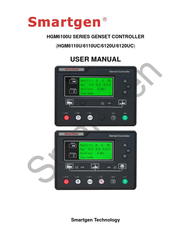 HGM6110U 6120U 6110UC 6120UC V1.3 en | PDF | Relay | Mains Electricity