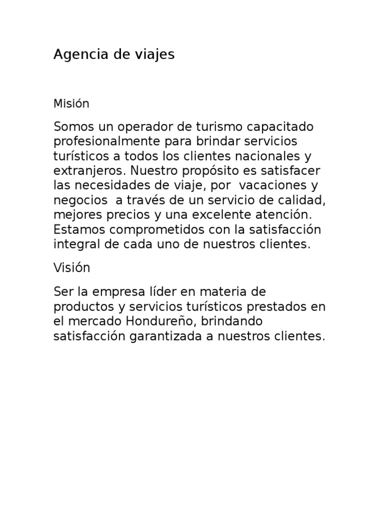 Agencia de Viajes | PDF