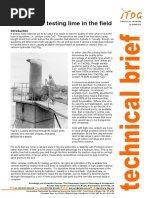 Lime Testing and Purity Procedures | PDF | Titration | Chemistry
