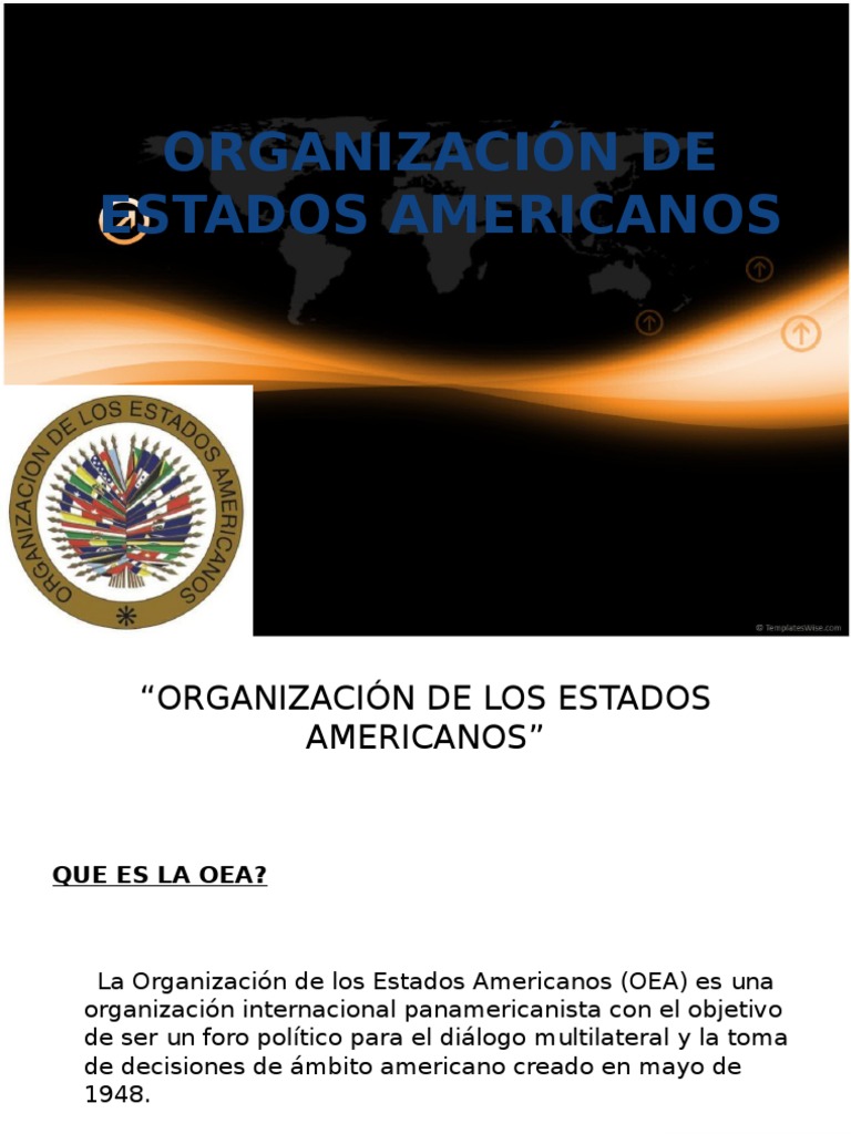 Objetivos y Funciones de la OEA | PDF | Relaciones internacionales ...