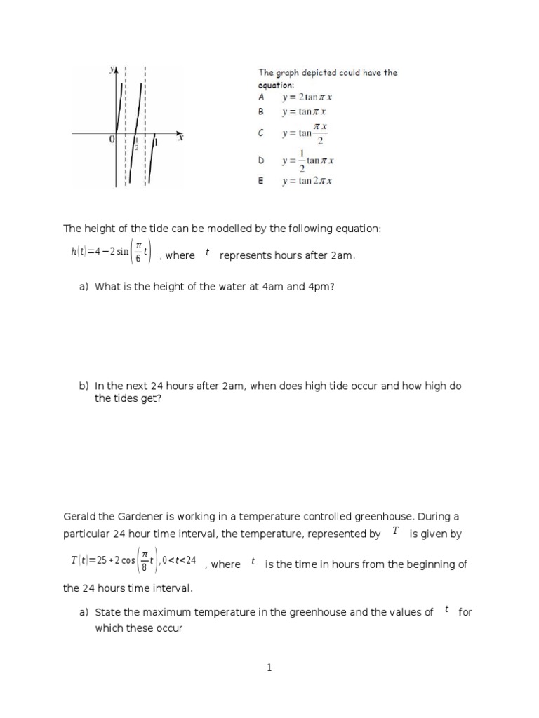 Trig Worksheet | PDF | Teaching Methods & Materials | Technology ...