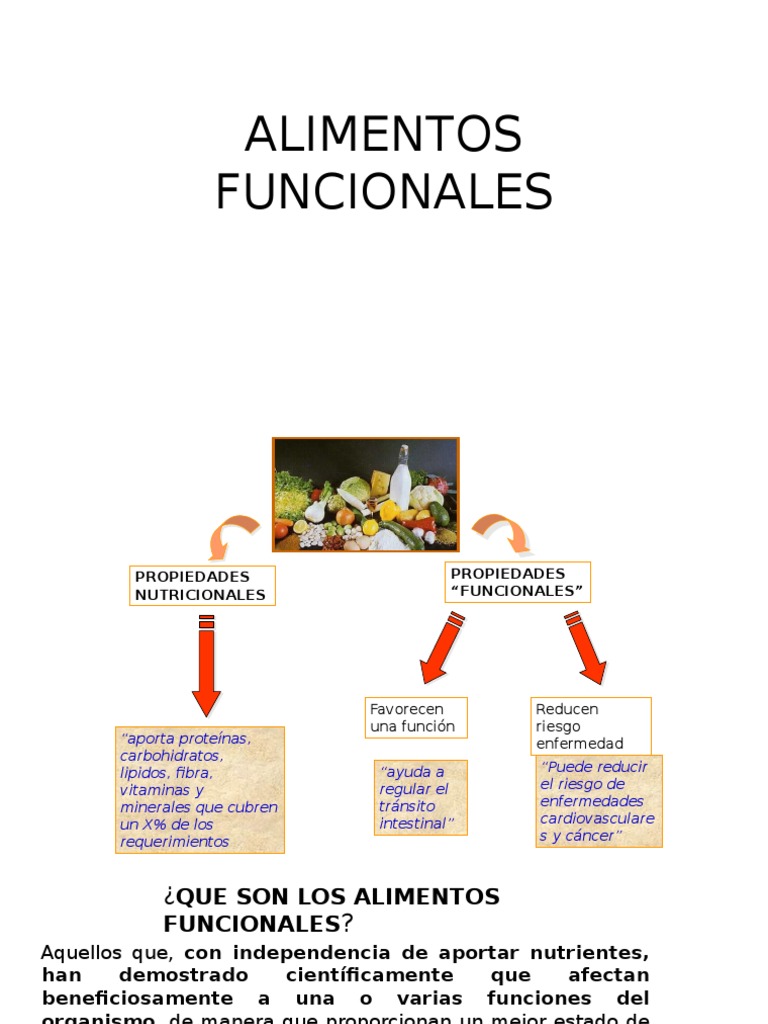 Alimentos Funcionales | PDF | Comida funcional | Alimentos