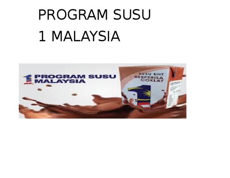 Program Susu 1 Malaysia | PDF