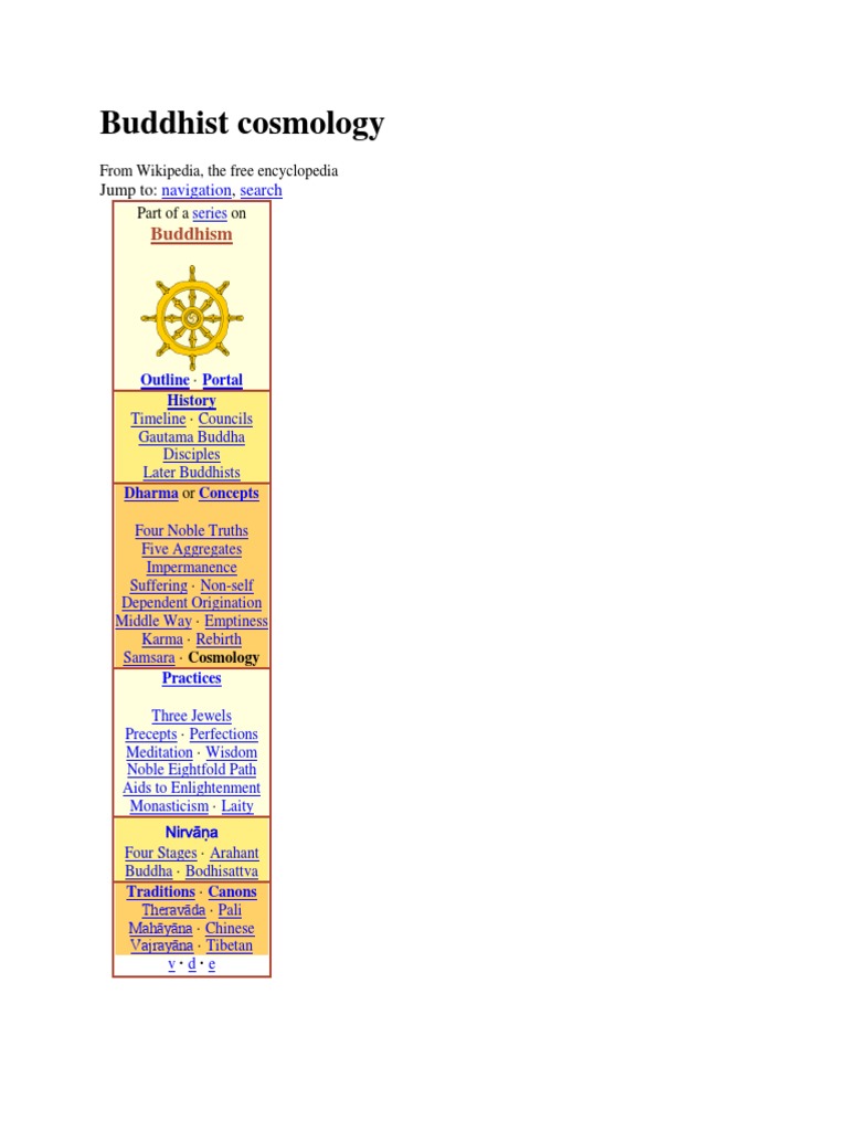 Buddhist Cosmology | PDF | Mahayana | Religious Comparison