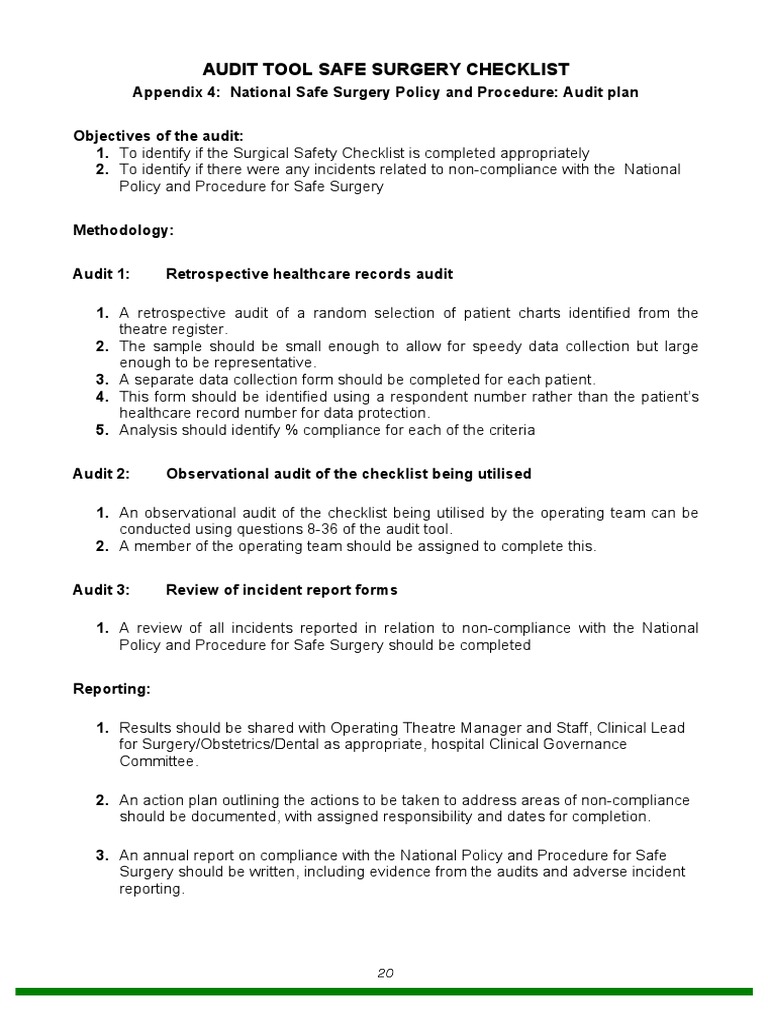 Audit | PDF | Surgery | Audit