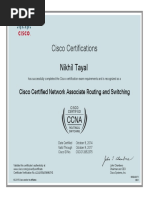 Cisco Certificate PDF | PDF