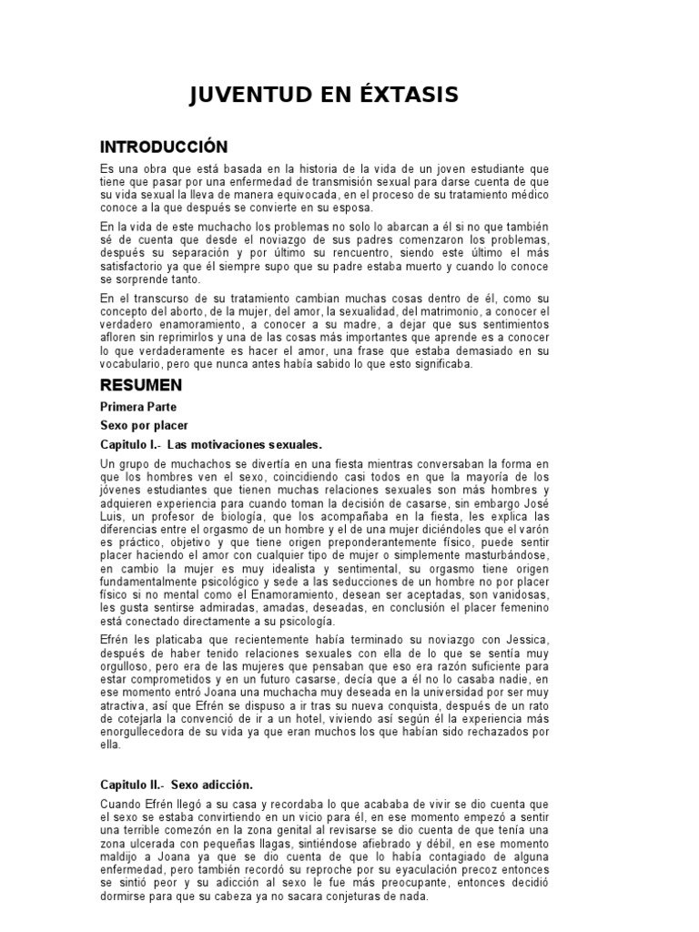 Juventud en Éxtasis | PDF | Juventud | Hombre