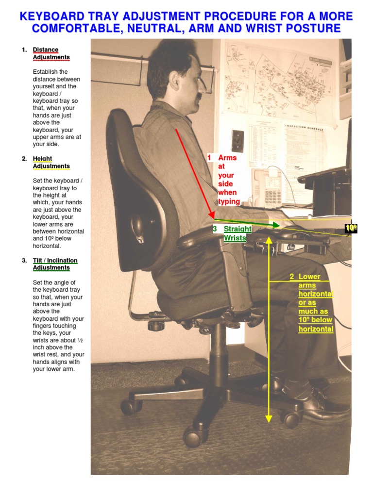 Keyboard Tray Adjustment Guide | PDF | Foreign Language Studies