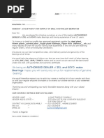 Authorization Letter DHL | PDF
