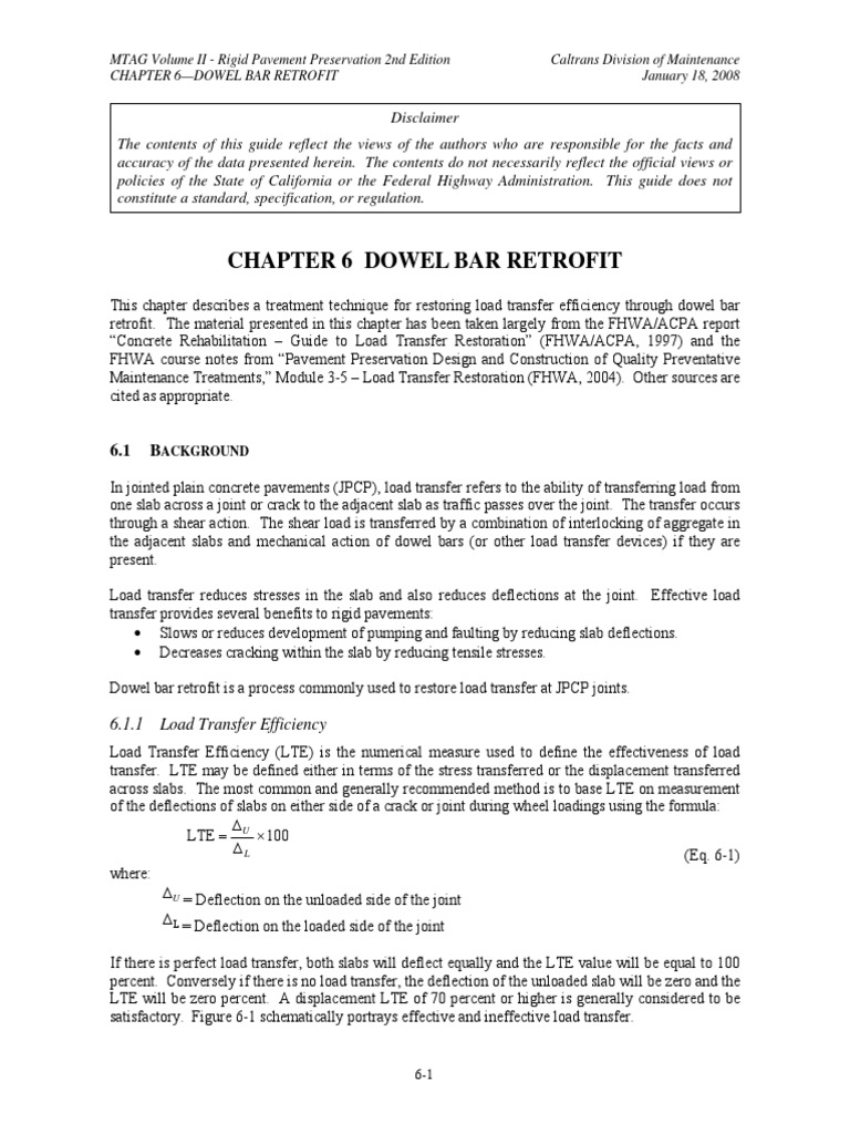 Dowel Bar Retrofit | PDF | Road Surface | Concrete