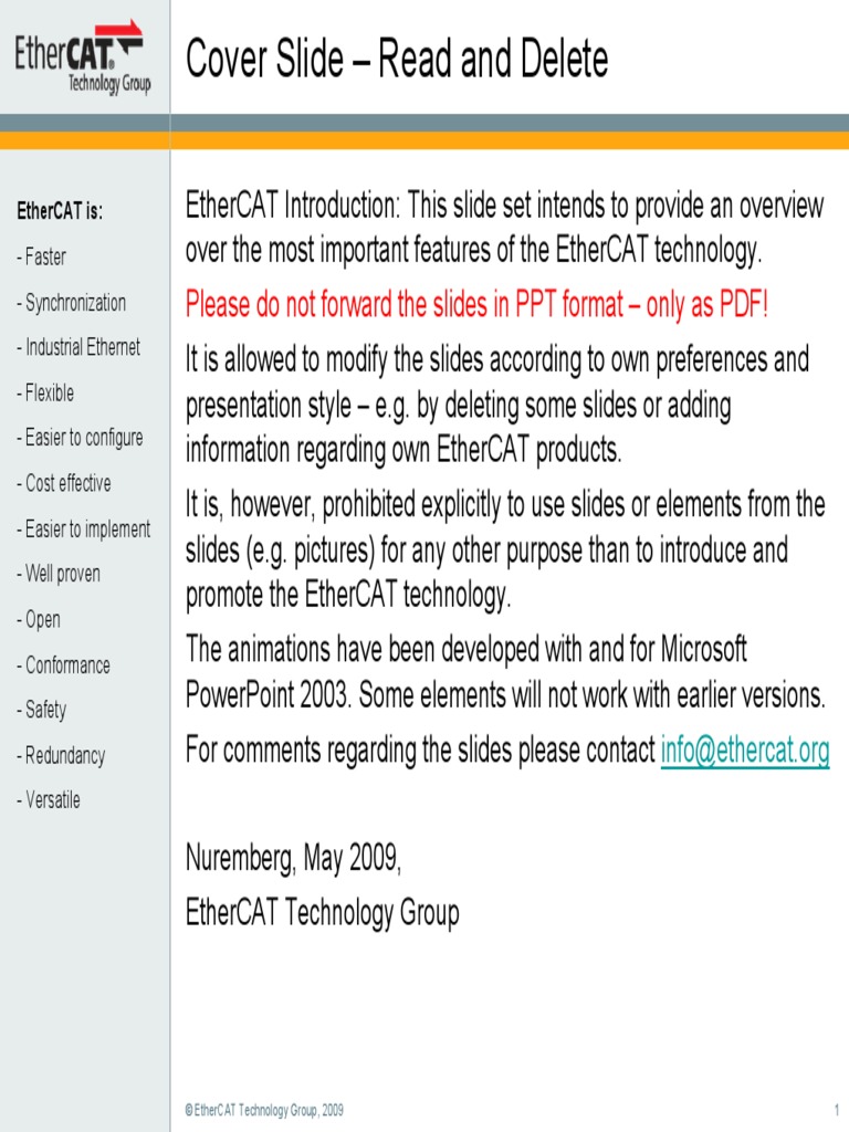 EtherCAT Introduction | PDF | Ethernet | Network Switch