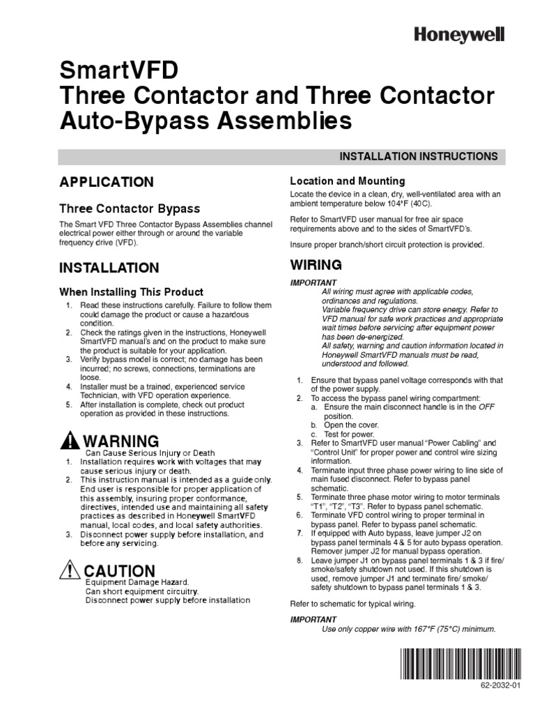 VFD By-Pass Contactor | PDF | Power Supply | Switch