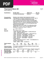 Thermanit Nicro 82 TIG Electrode Guide | PDF | Stainless Steel | Alloy