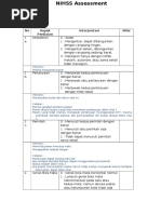 NIHSS Skor Indonesia (Final Version) | PDF