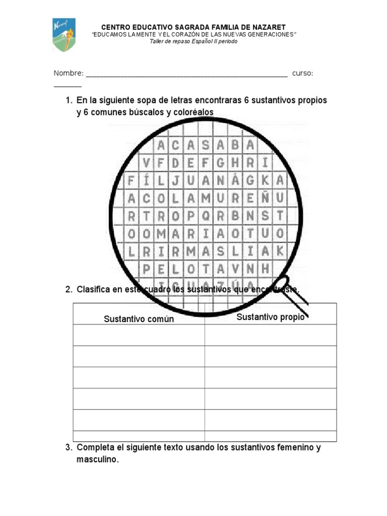 Taller de Repaso de Español II | PDF