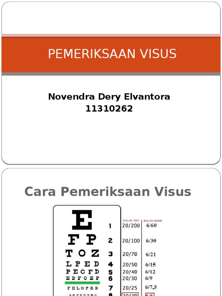 Pemeriksaan Visus | PDF
