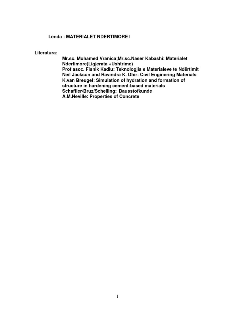 Materiale Ndertimi | PDF